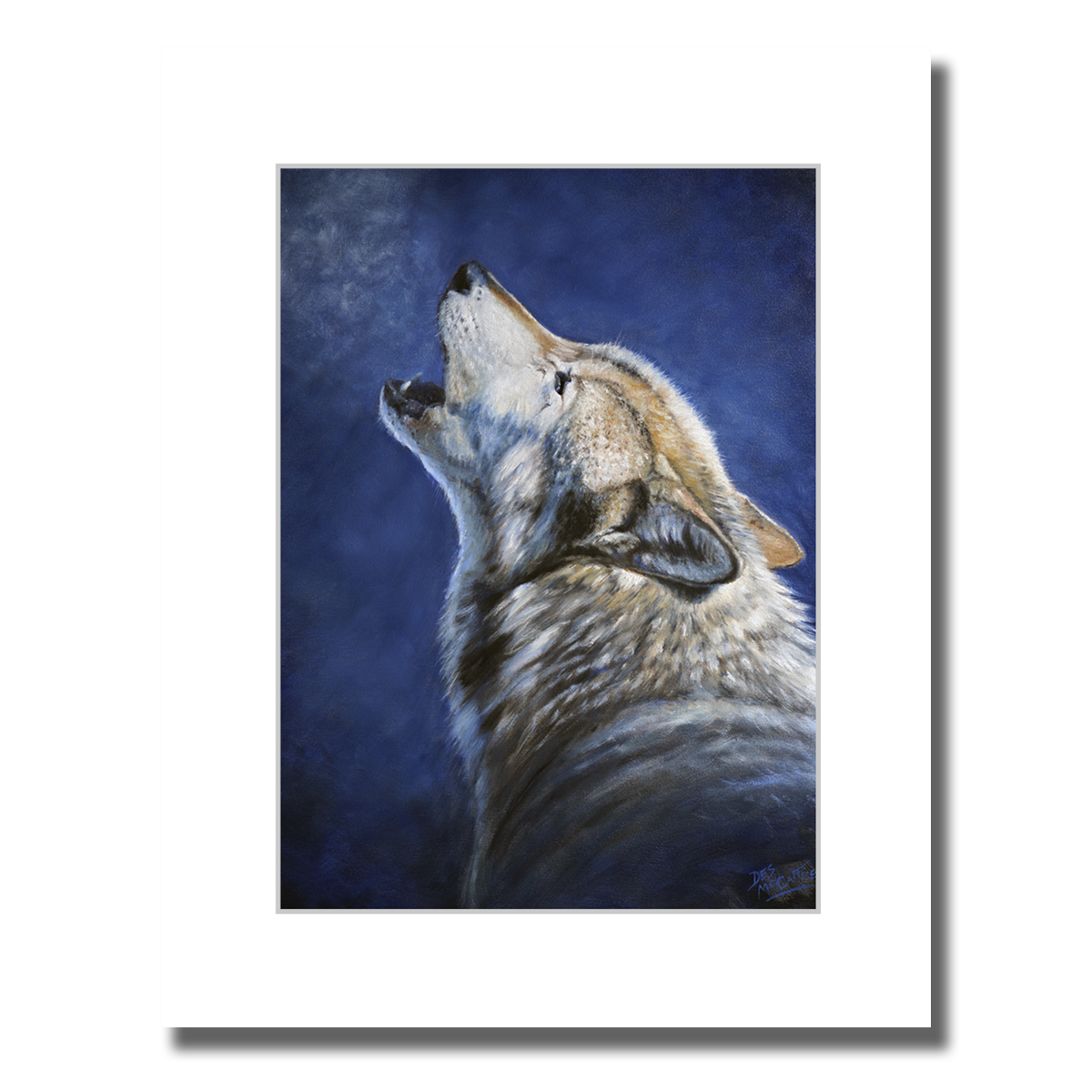 HOWLING WOLF PORTRAIT